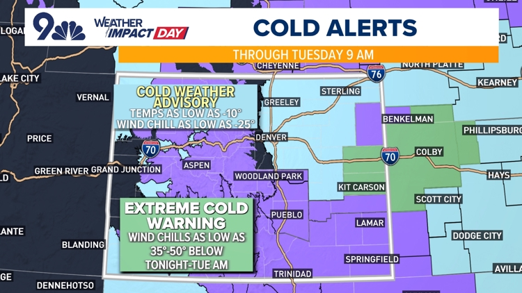 Colorado cold snap to break with forecast to rise above freezing