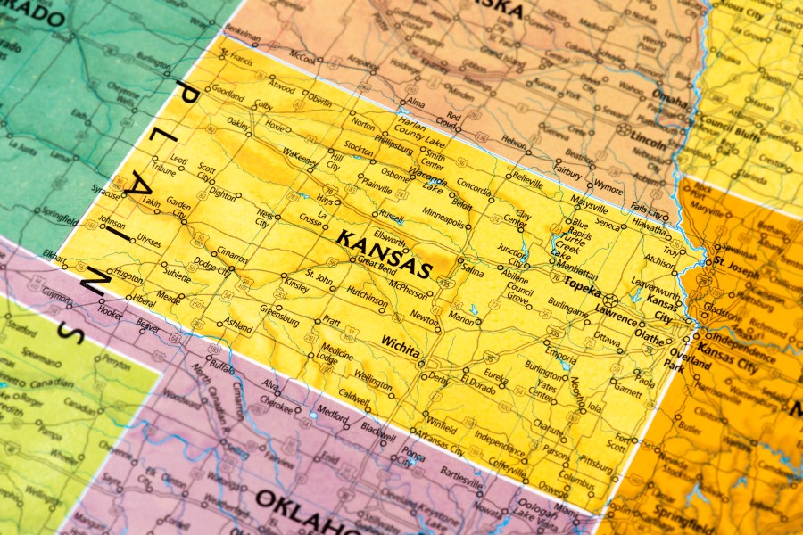 Gift boxes filled with Kansas products for sale