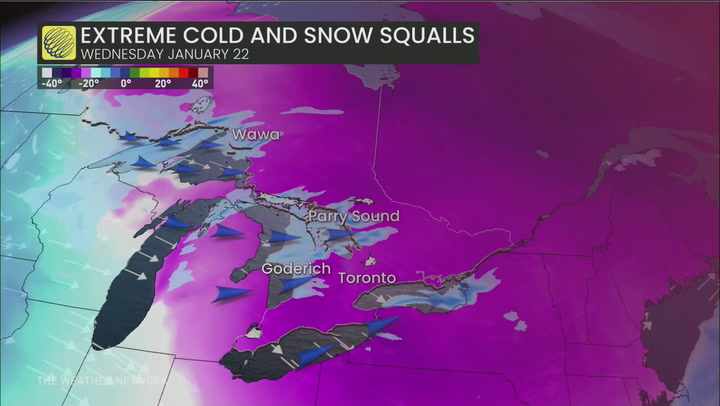Dangerous Arctic freeze, lake-effect snow squalls keep hold of Ontario