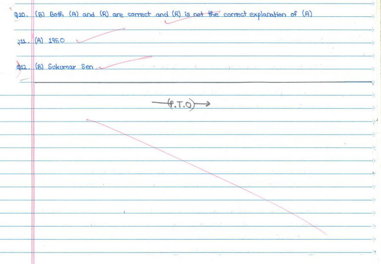 CBSE Topper Answer Sheet Class 12 Political Science 2025, Download PDF