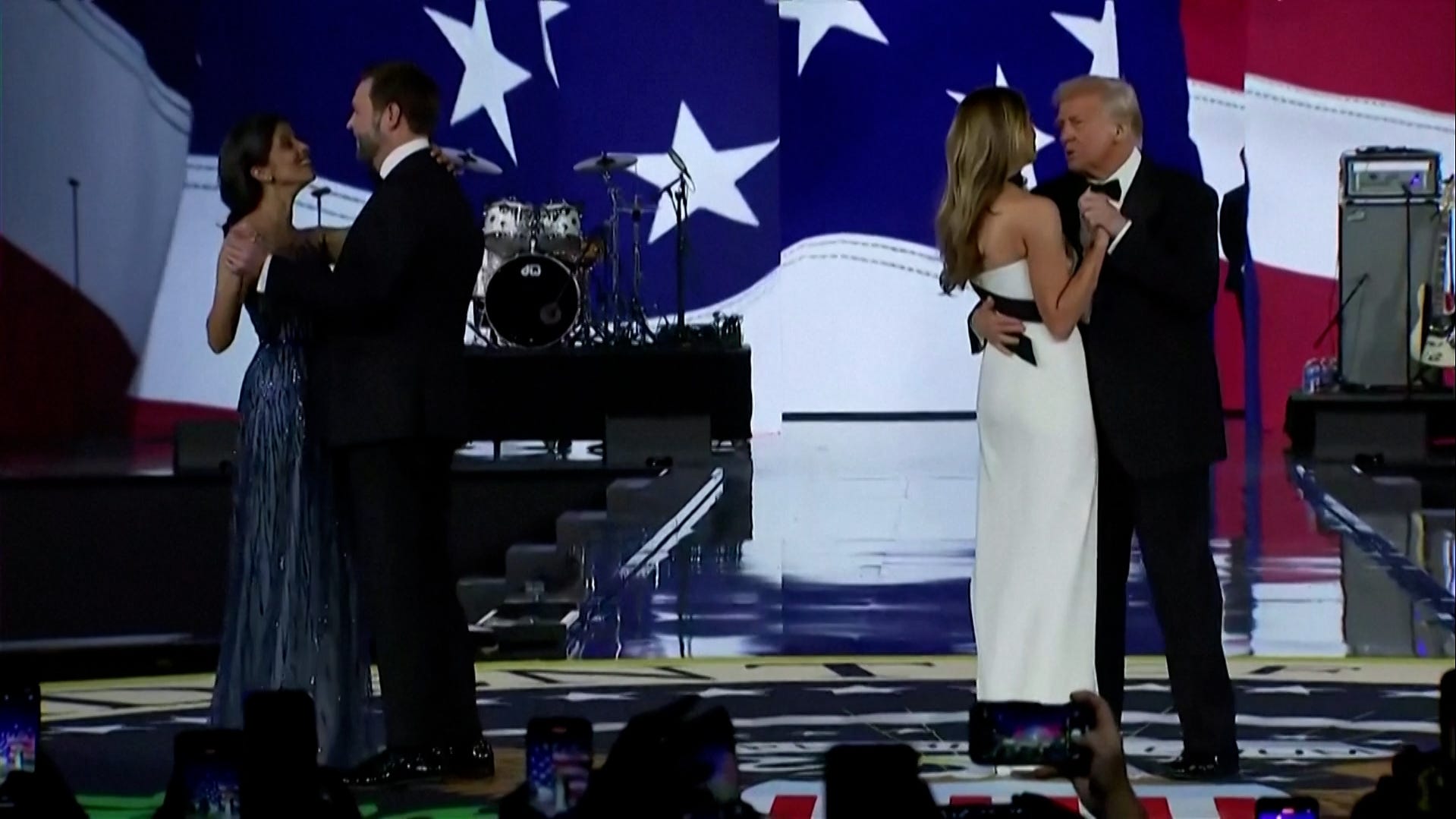 President Trump ends marathon inauguration day at three inaugural balls