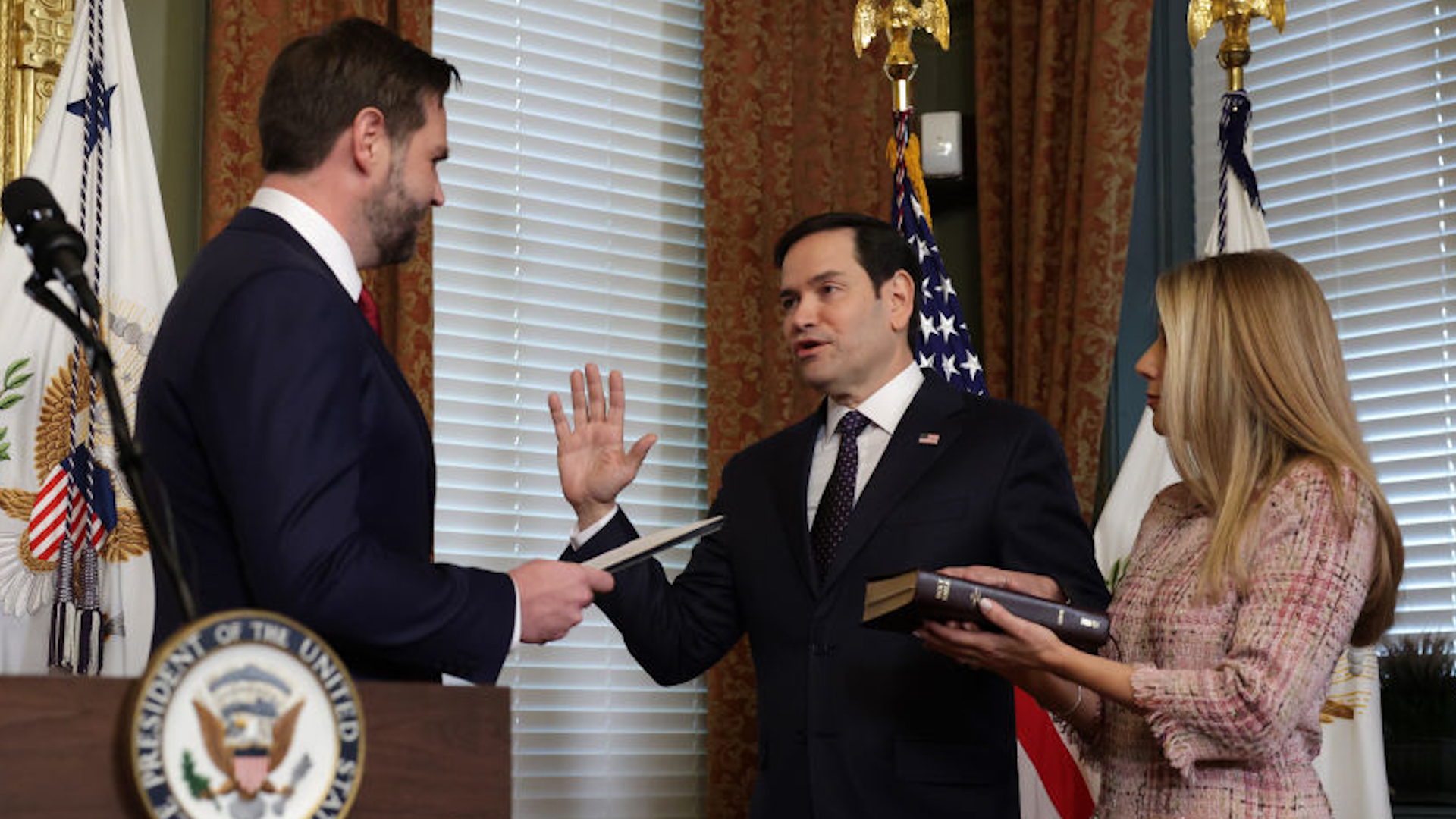Marco Rubio Sworn In As Donald Trump's Secretary of State