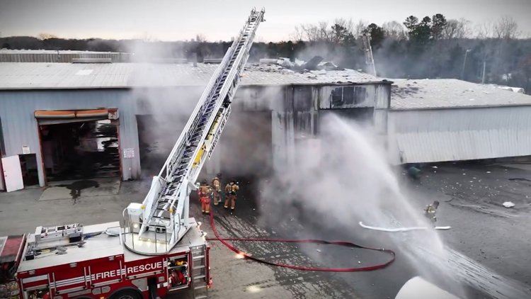 Explosions at Charlotte industrial fire challenge firefighters in ...