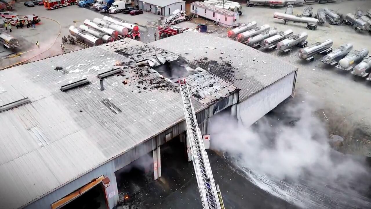 Explosion near northwest Charlotte chemical plant causes massive fire ...