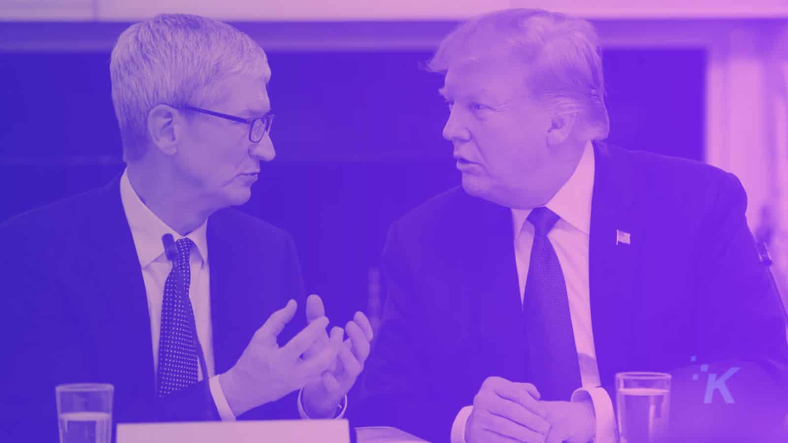 Trump claims Apple CEO has massive US investment plans