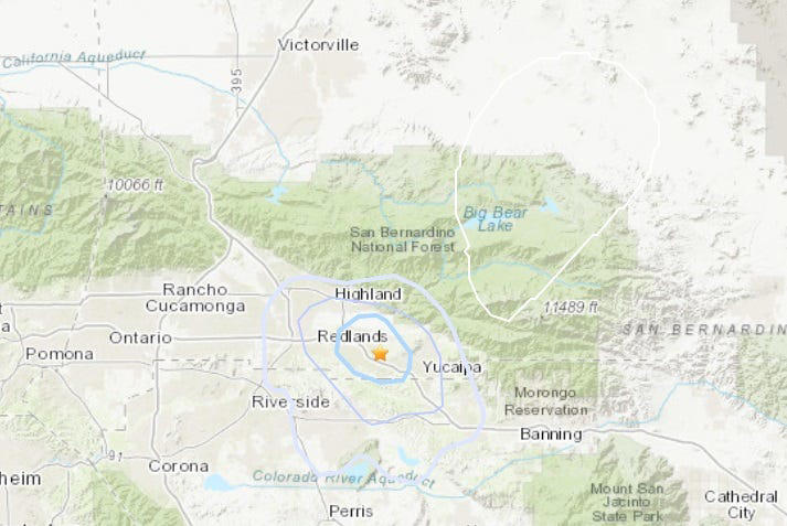 Three earthquakes strike Monday in San Bernardino and Riverside counties