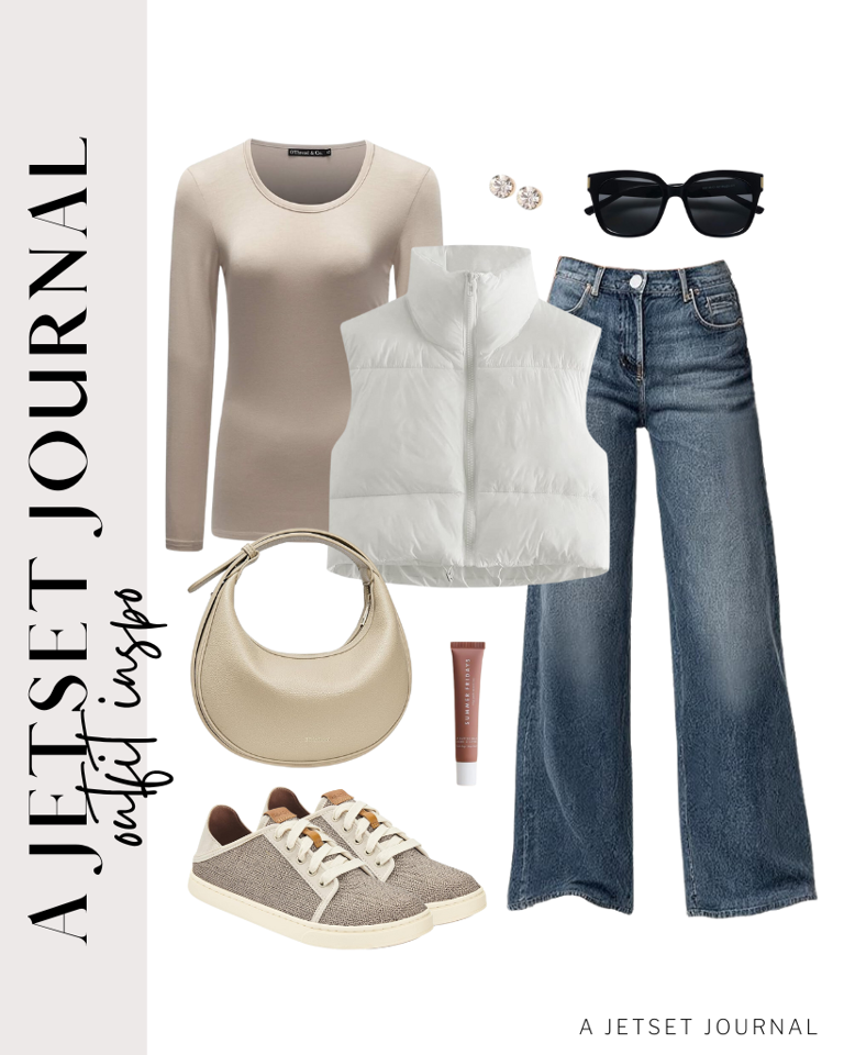 Five new outfits with a puffer vest