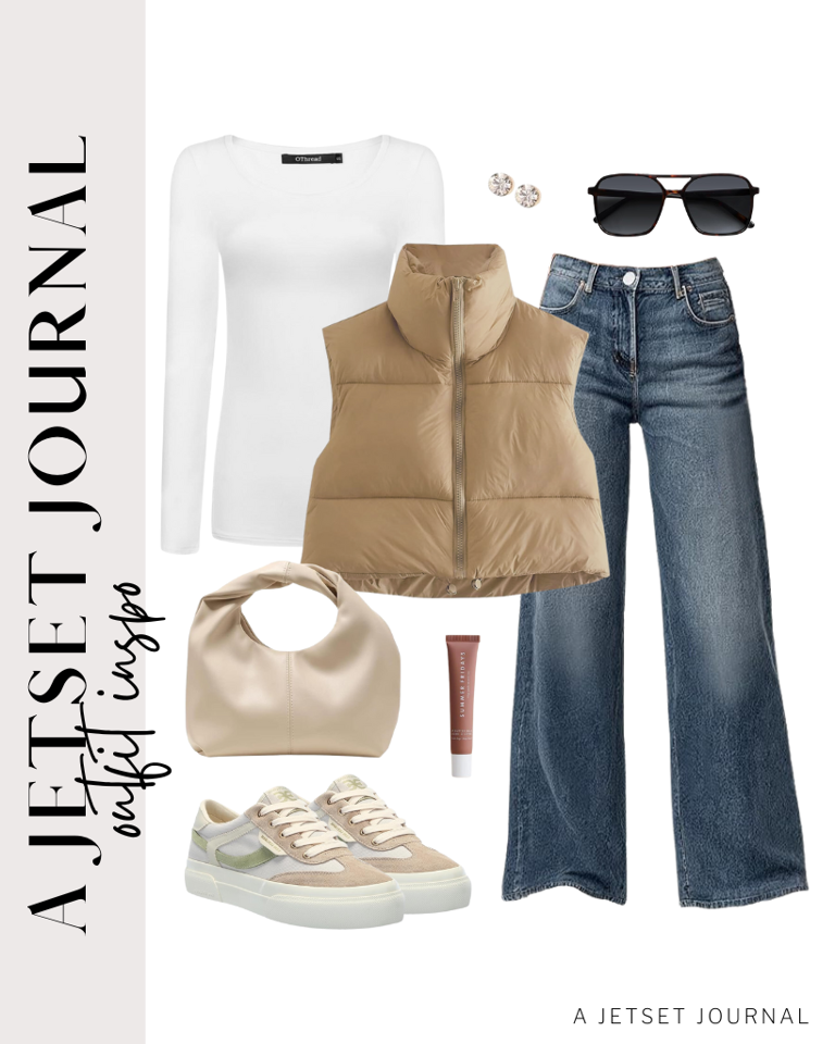 Five new outfits with a puffer vest