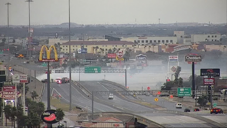 'They slipped and slid on the ice or something' | Car burst into flames ...