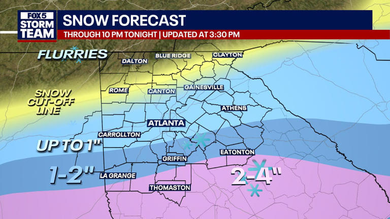 Georgia winter weather | Winter Storm Warning issued for metro Atlanta
