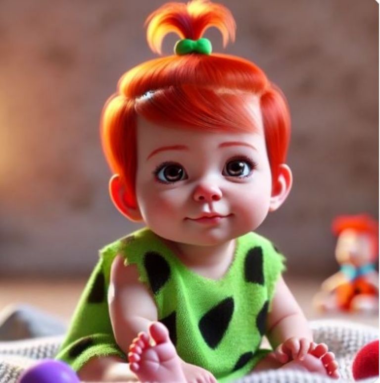 Cómo luciría la adorable Pebbles de ‘Los picapiedra’ en la vida real ...