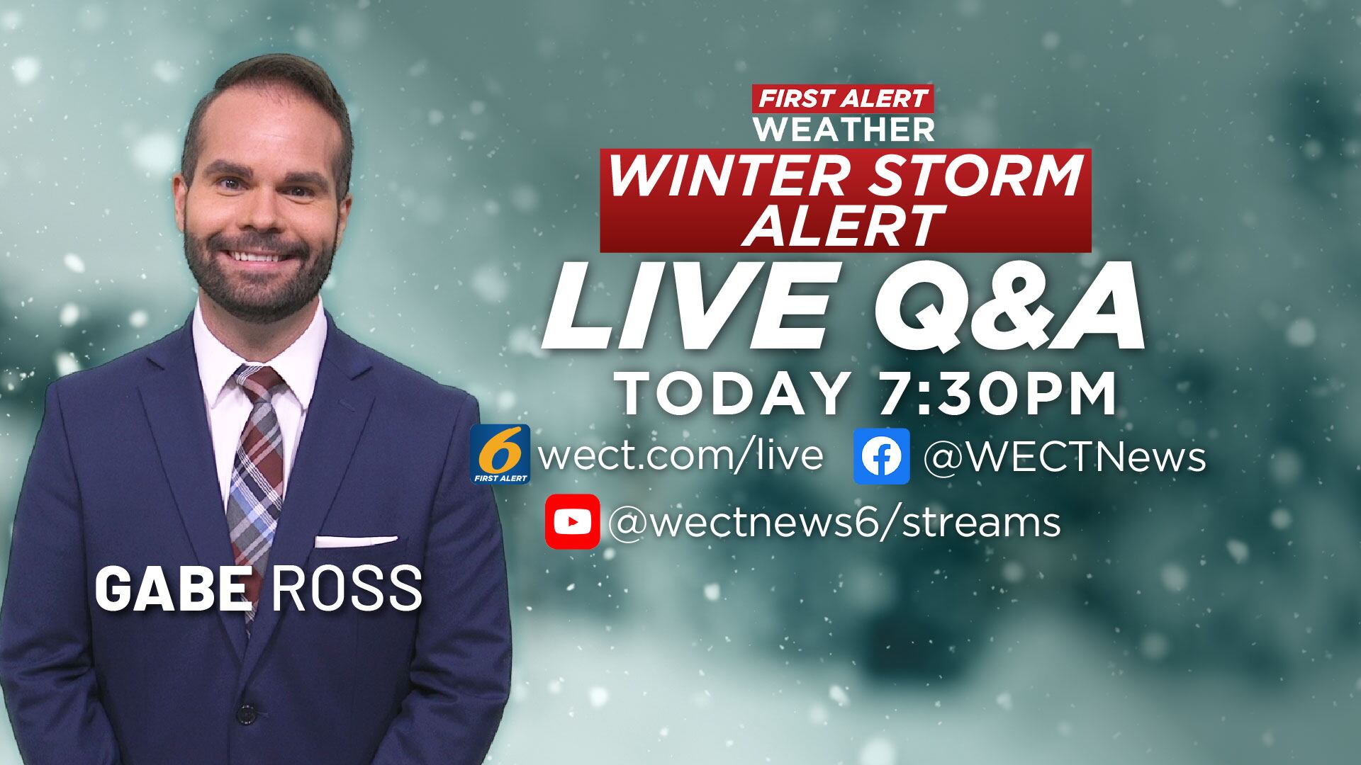 WECT’s Gabe Ross updates you on the latest about Tuesday’s winter storm