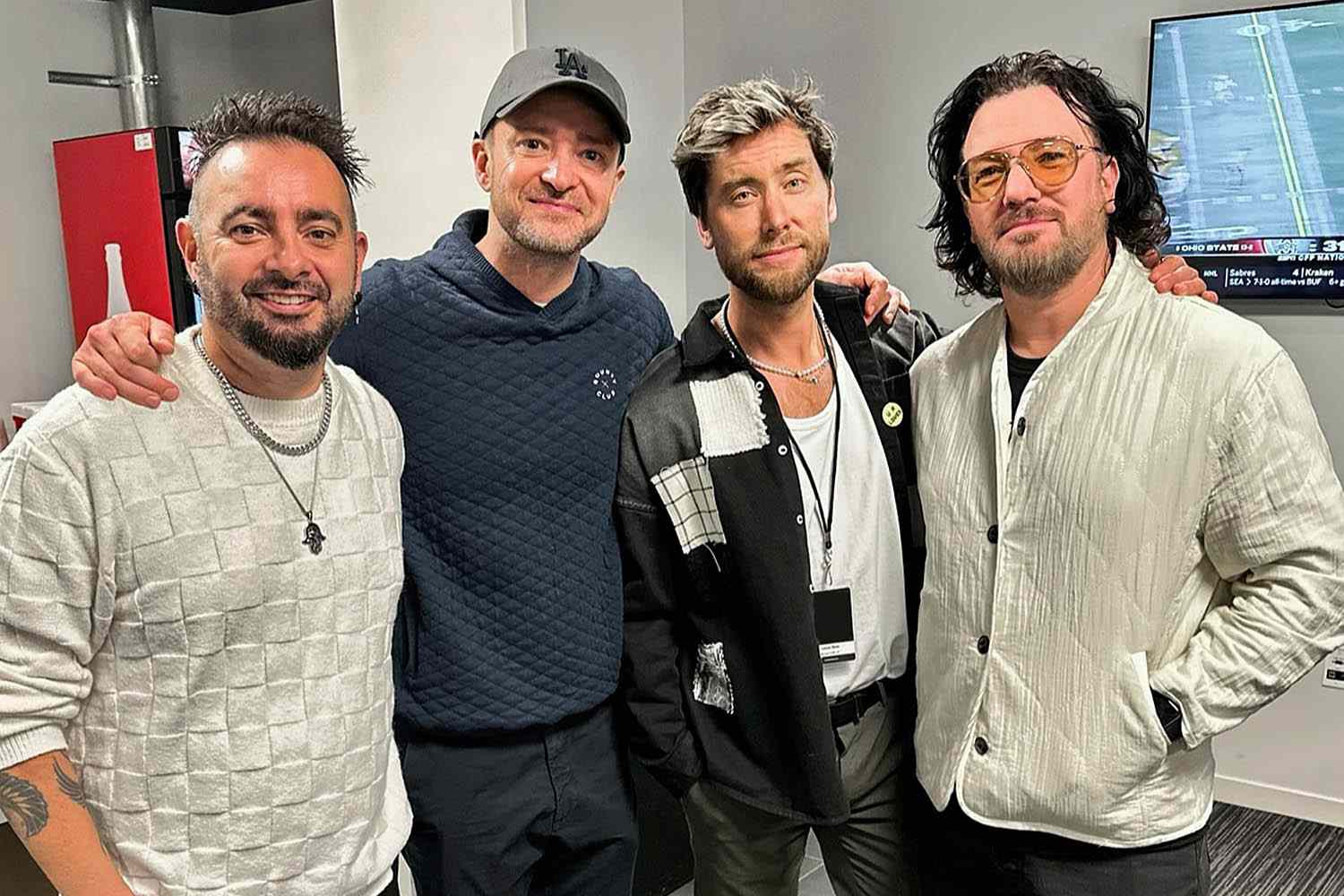*NSYNC’s JC Chasez, Lance Bass and Chris Kirkpatrick Reunite at Justin ...