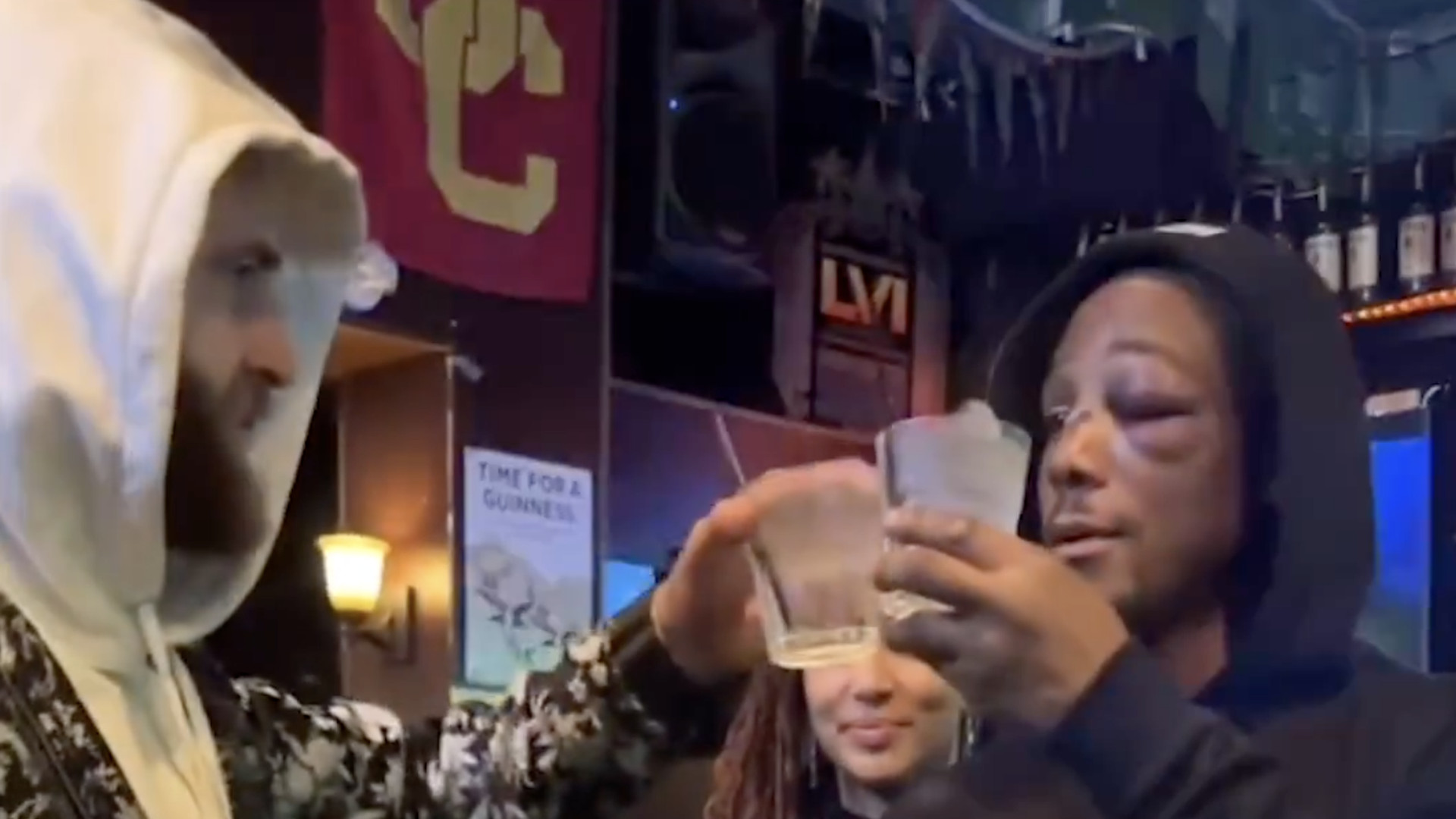 Watch Jiri Prochazka, Jamahal Hill share drink after epic UFC 311 battle