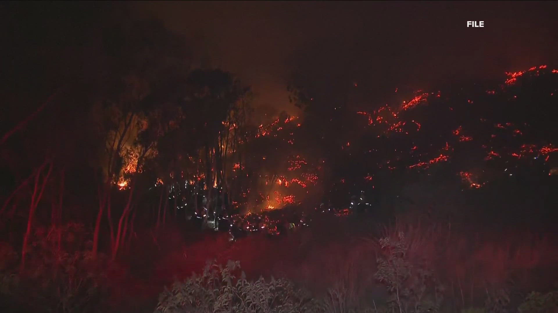 Brush fire prompt evacuations in San Diego County