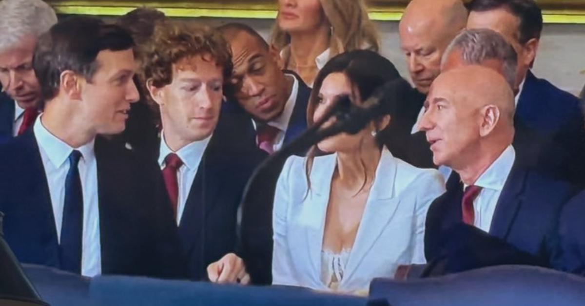 Mark Zuckerberg Caught Staring at Jeff Bezos' Fiancée's Cleavage During ...