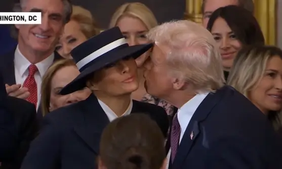 Melania Trump’s Inaguration Outfit and Viral Air Kiss with Donald Trump ...
