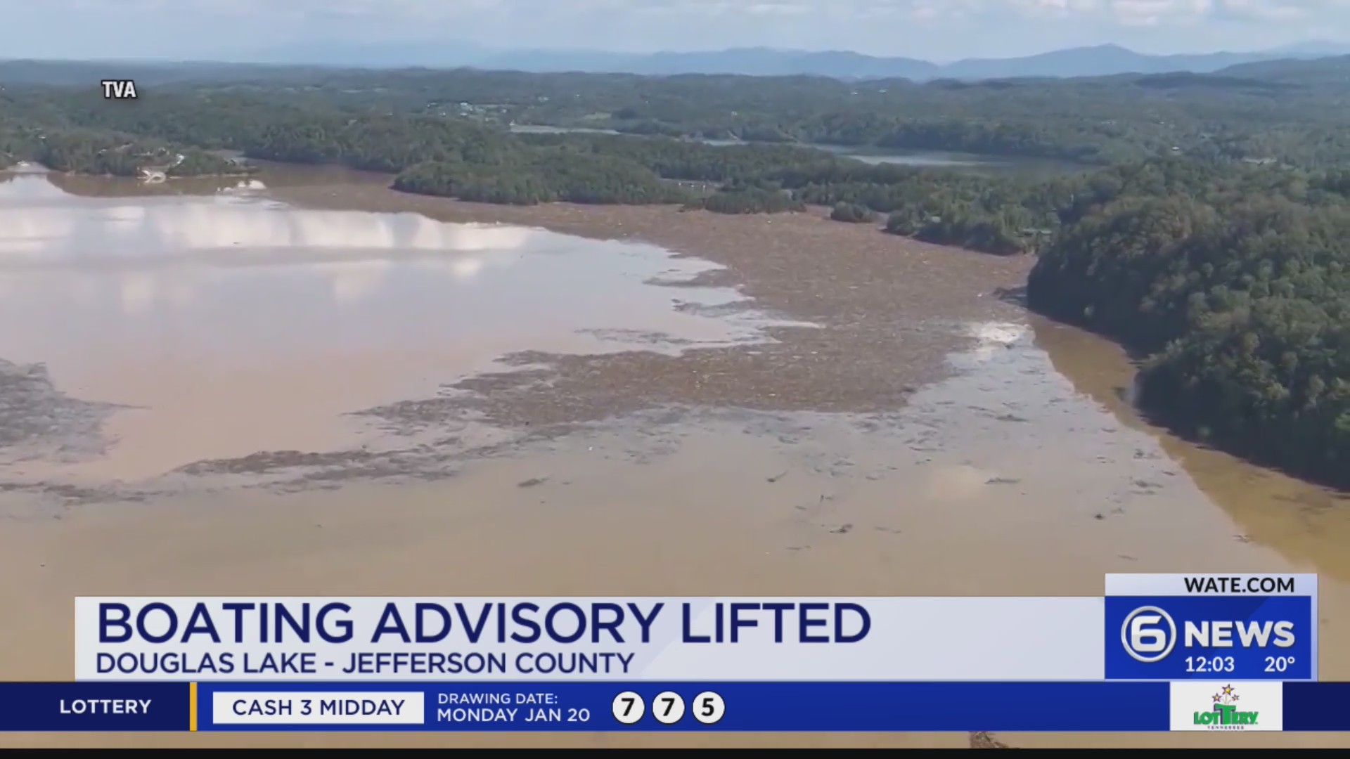 TWRA lifts boating advisory for Douglas Lake after Helene flooding