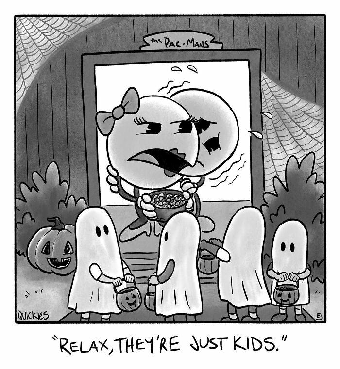 30 Witty One-Panel Comics From The Collaborative Minds Of Two Artists Under The Name Quickies