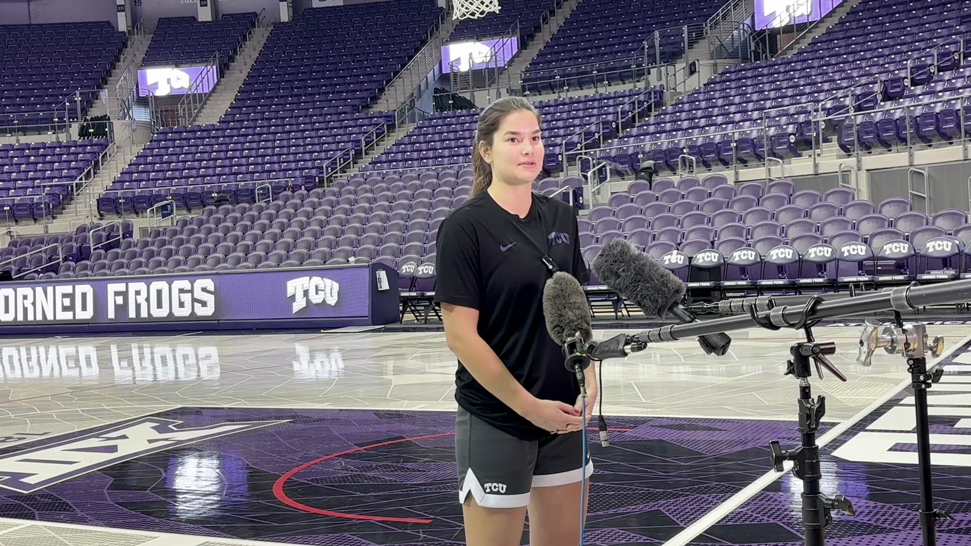 WATCH! Ella Hamlin Talks Receiving TCU Women's Basketball Scholarship