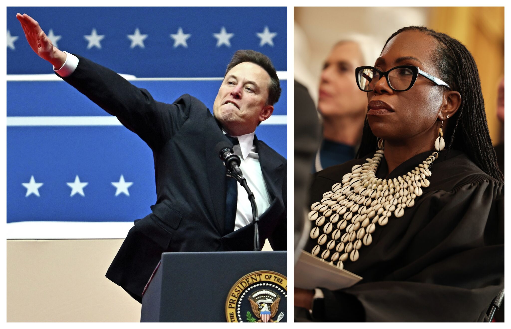 Clashing symbols at Trump's inauguration: Musk's odd salute, Justice ...