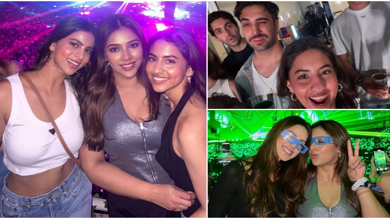 Suhana Khan had a blast with rumored BF Agastya Nanda at Coldplay ...