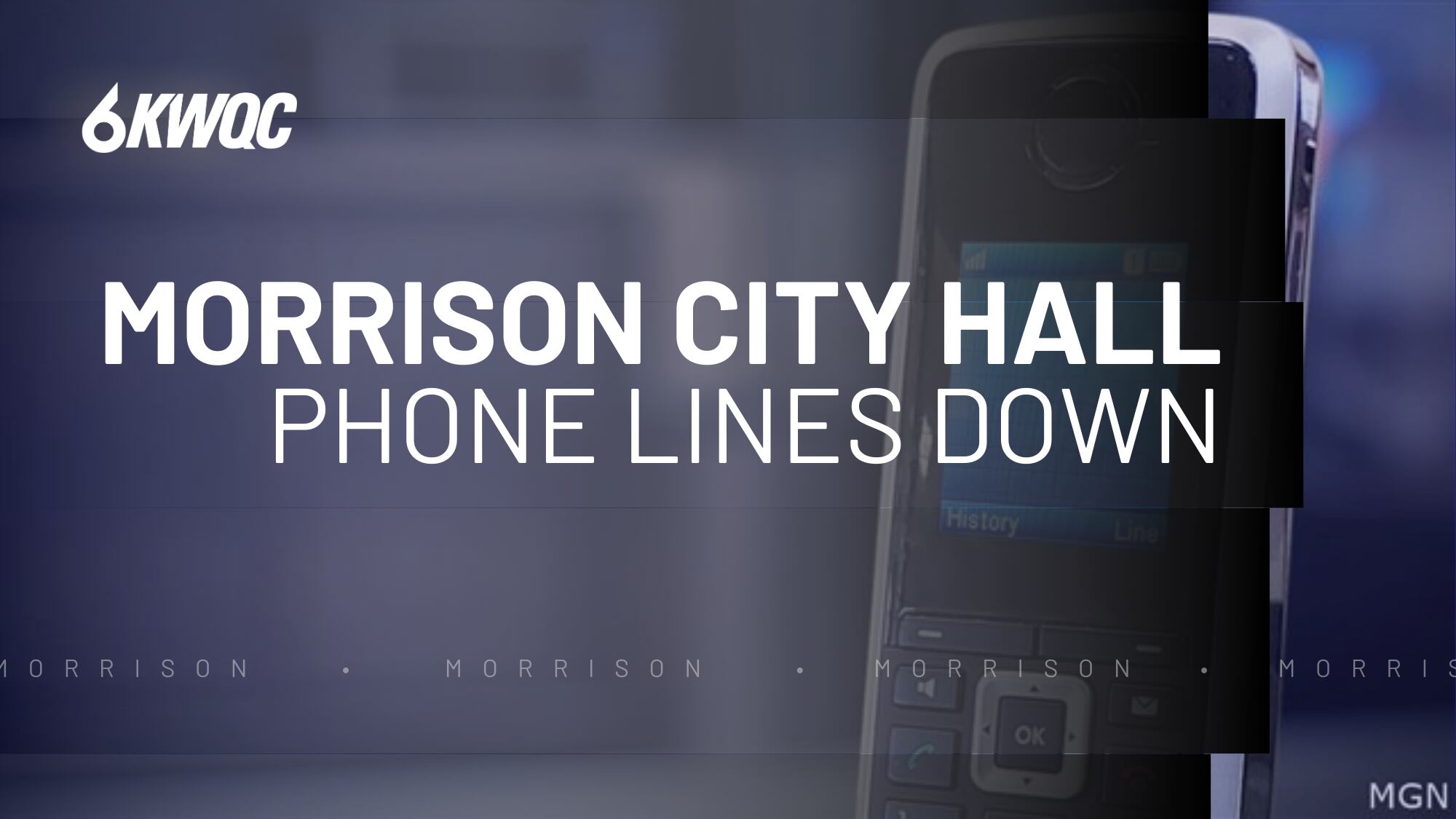 City Hall phone lines down Tuesday in Morrison, Illinois
