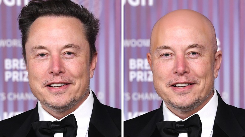 What Does Elon Musk Look Like Without Hair? We Gave Him A Makeover Amid ...