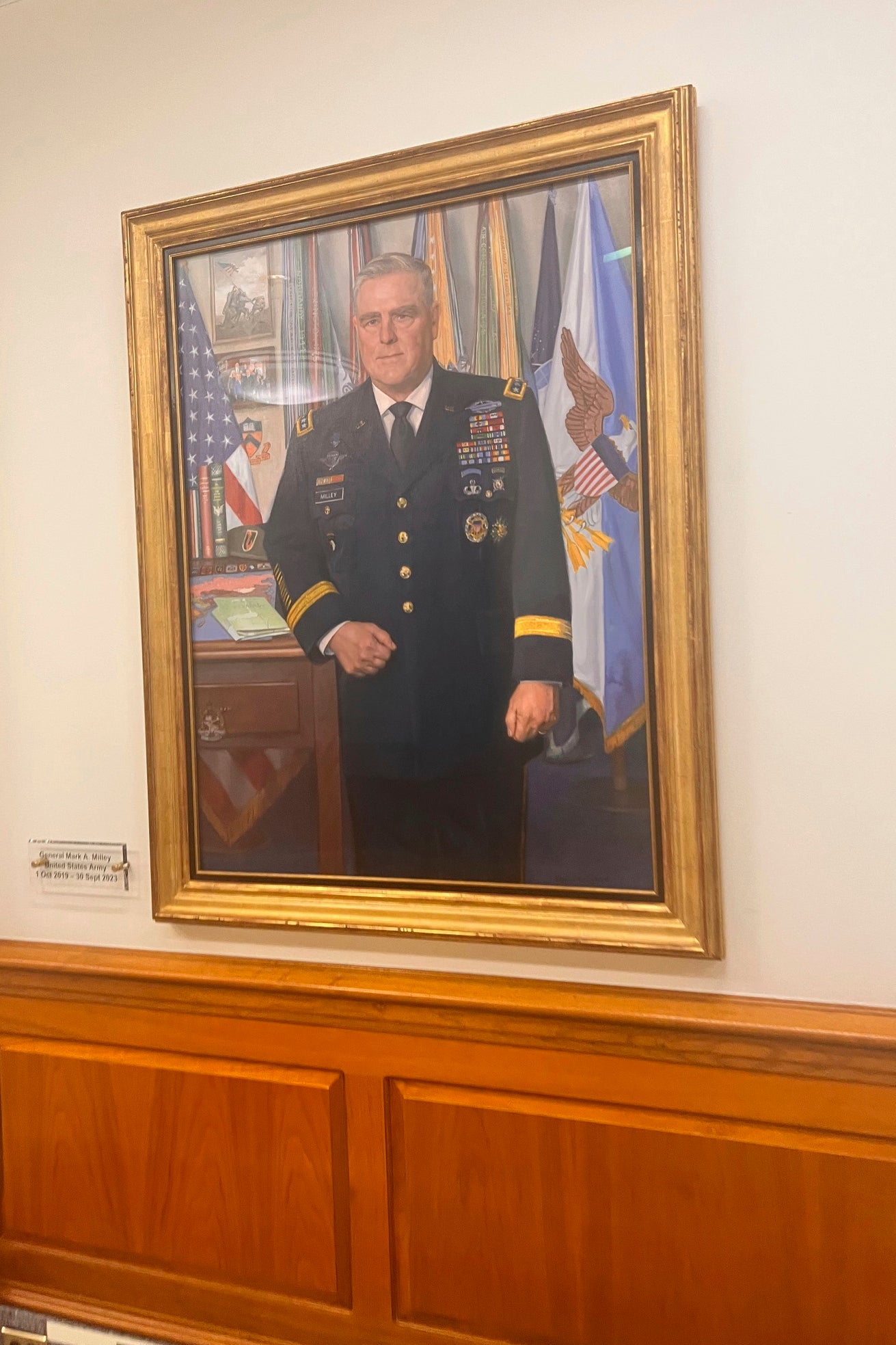 Petty Trump administration removes portrait of critic General Milley ...