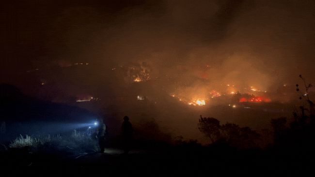 Lilac Fire Continues to Burn in San Diego County
