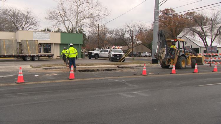 Austin Water crews tackle 30 leaks as cold snap bursts pipes