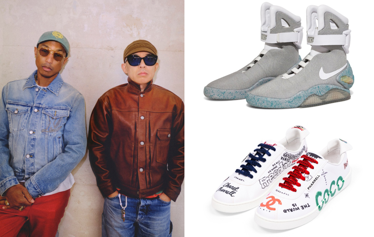 Rare Chanel Sneakers, Nike Air Mags Among Shoe Grails in Nigo and Pharrell Williams' New ...