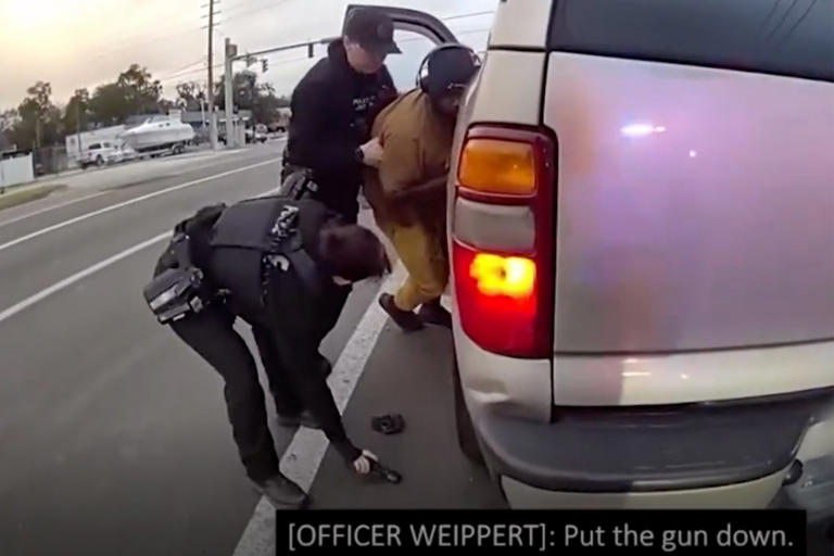 Florida cop accidentally shoots driver with his own gun during routine ...