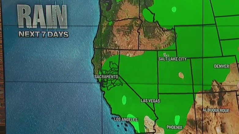 Sacramento area forecast mostly dry with slight chance of rain on Saturday