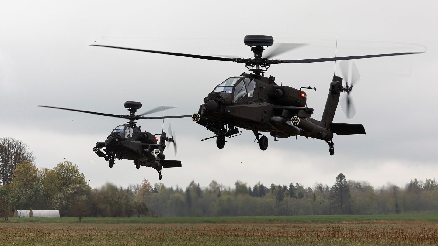 British Army exploring uncrewed “mules” to boost Apache lethality