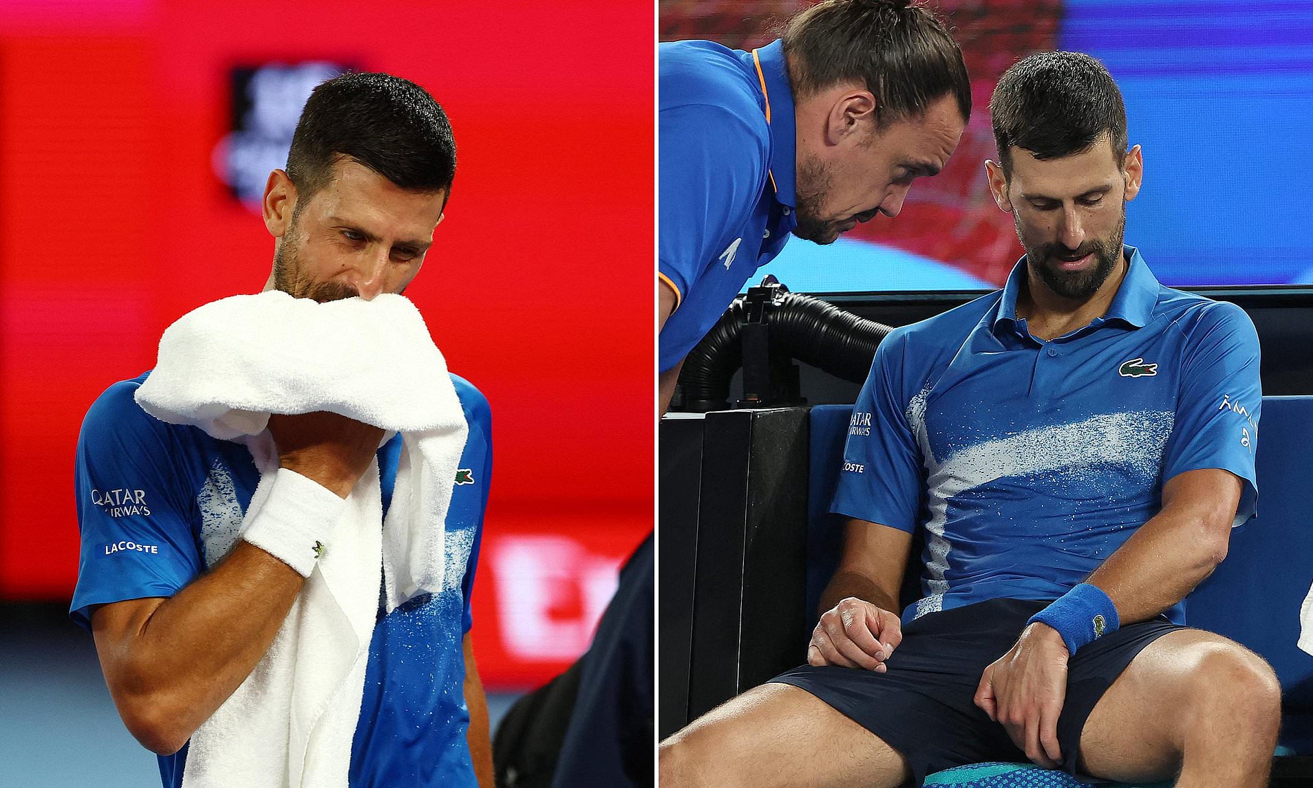 Tennis fans accuse Novak Djokovic of FAKING the injury that forced him ...