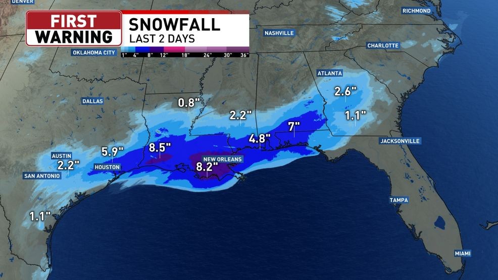 Southern Snowstorm Impacting Millions