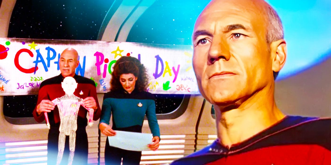 Why Jean-Luc Picard Kept TNG's "Captain Picard Day" Banner Despite ...