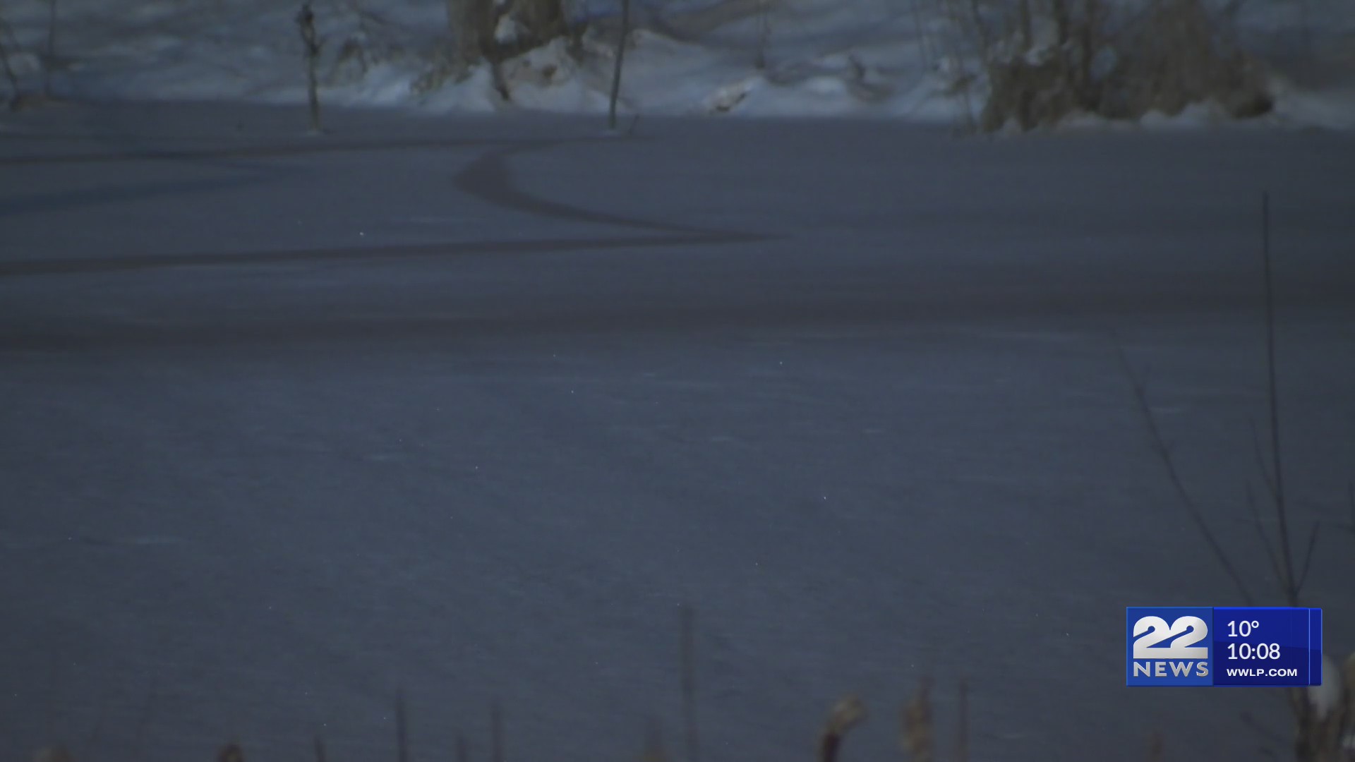 Spotting the differences between ice on a river and a lake
