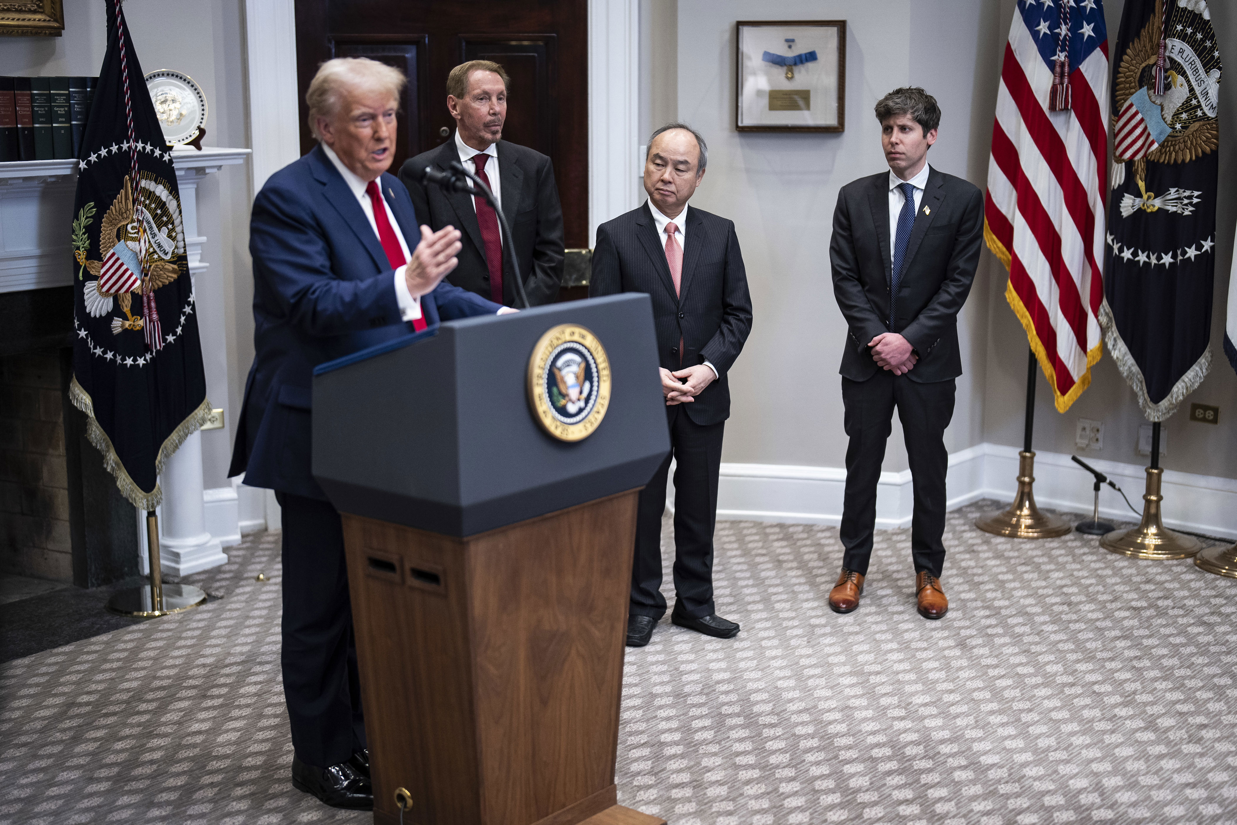 Trump tech agenda begins with $500B private AI plan and cuts to regulation