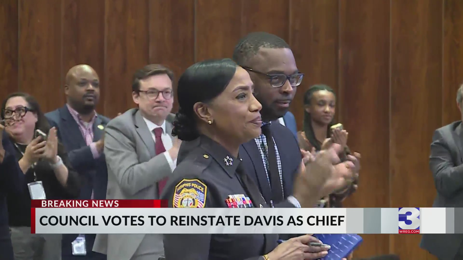 Council votes to reinstate C.J. Davis as Memphis Police Chief