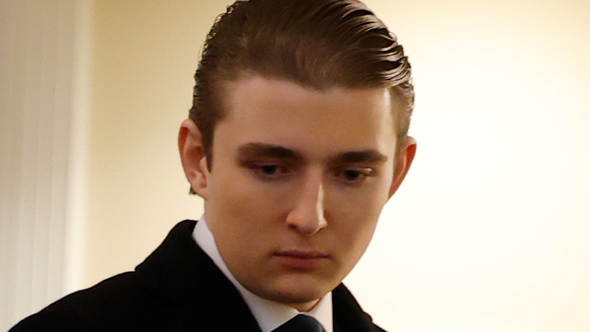 Barron Trump's Inauguration Hair Has People Doing A Double Take