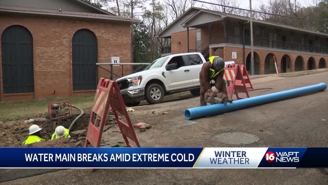 Water main repairs underway