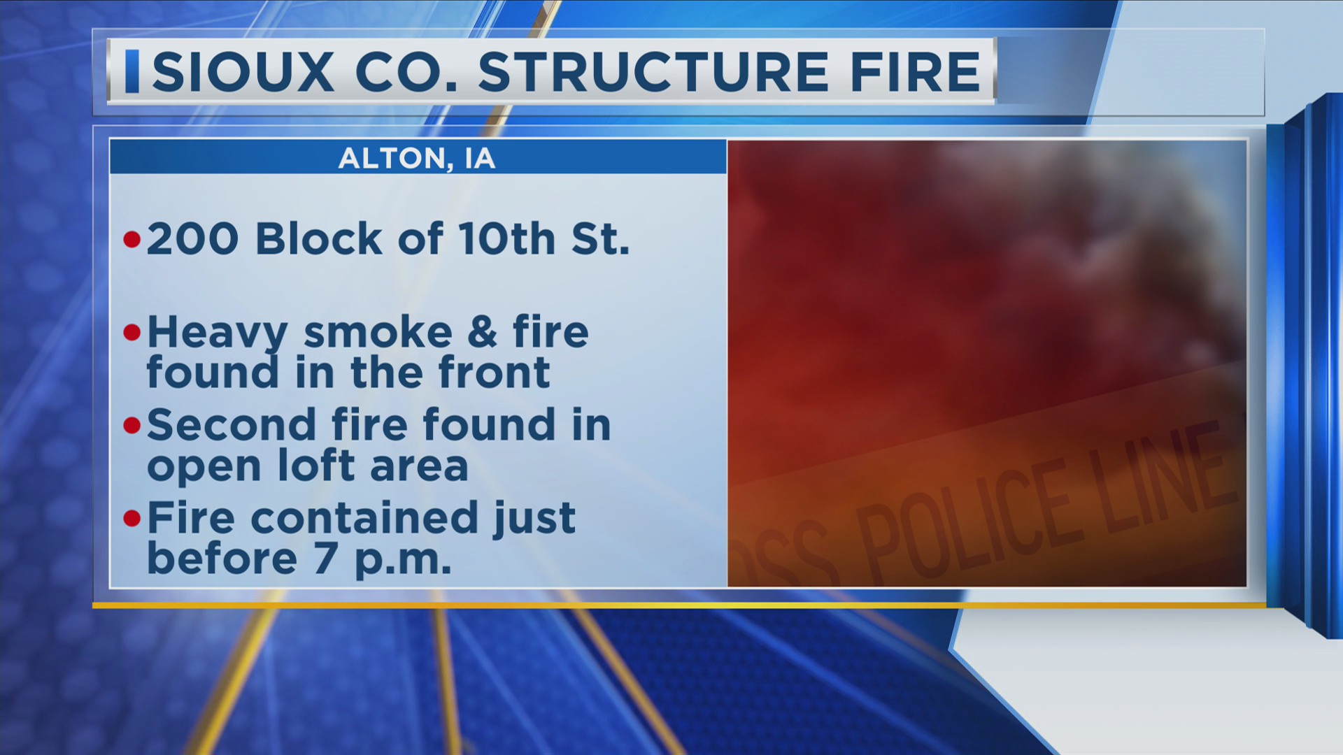 Sioux County Structure Fire