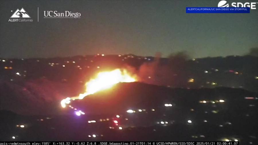 MUST SEE: Fire in San Diego County calls for evacuation orders