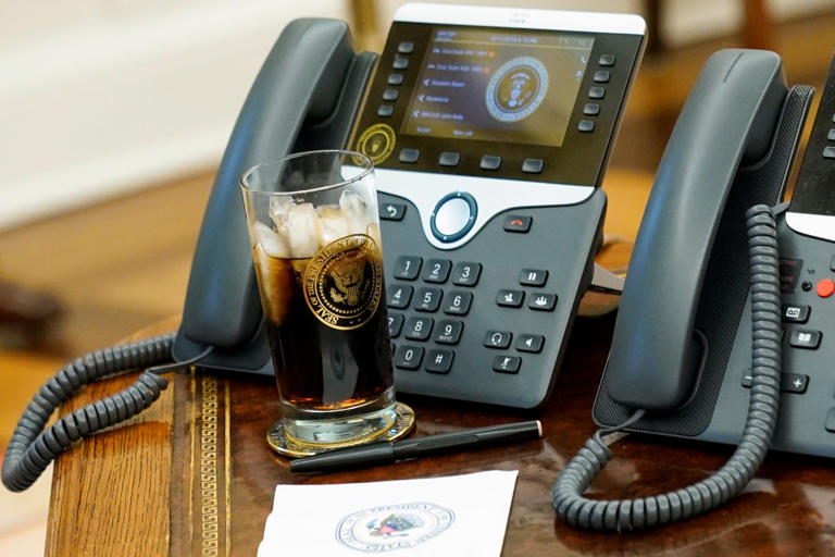 Diet Coke soda button reinstalled as Donald Trump returns to Oval Office