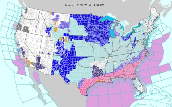 Winter storm alert for 40 million Americans as cold weather warning ...