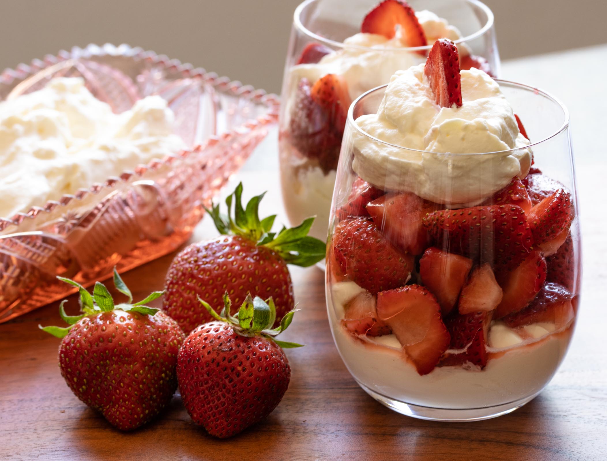 Strawberries Chantilly Ready In 5 Minutes & 4 Ingredients