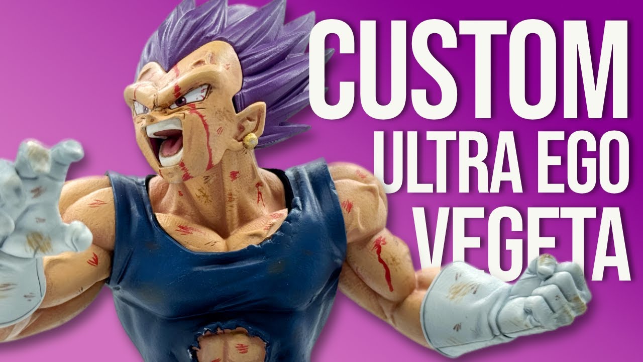 I made my own ULTRA EGO VEGETA figure! Customizing and repainting a ...