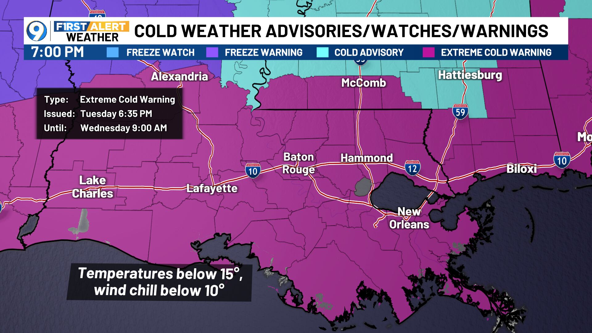 Another First Alert Weather Day posted for dangerous cold, travel on ...